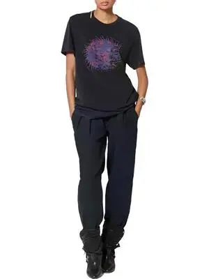 MARANT ETOILE Zoeline Graphic T-Shirt Black