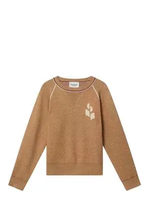 MARANT ETOILE Loriby Logo Sweater - Brown