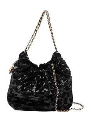 Tory Burch Mini Fleming Bucket Bag - Black