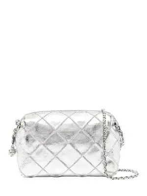 Tory Burch Fleming Mini Bag - Silver