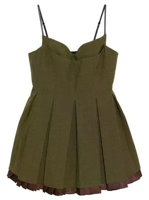 SHUSHU/TONG Pleated Dress - Green