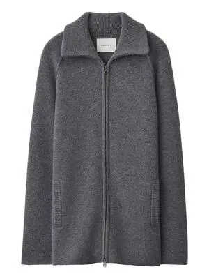 LISA YANG STORE The Gardenia Zip Cardigan - Graphite