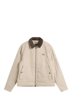 Fred Perry Cotton Caban Jacket - Warm Oat