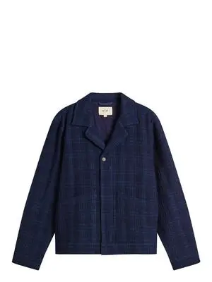 Folk Chain Jacket - Indigo Textured Check