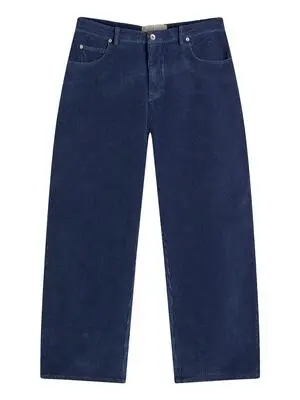 Folk Barrel Leg Pant - Washed Indigo Cord