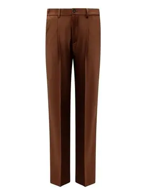 HEVO Torrecanne Viscose Blend Trousers - Brown