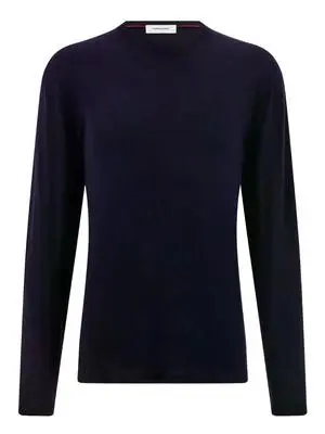 FERRAGAMO Ribbed Crewneck Sweater - Blue