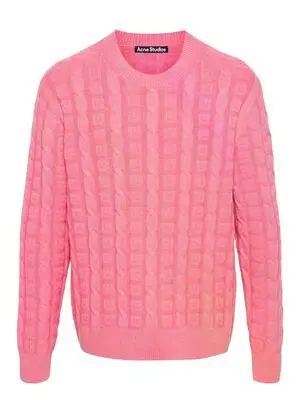 Acne Studios Cable-knit Jumper - Pink