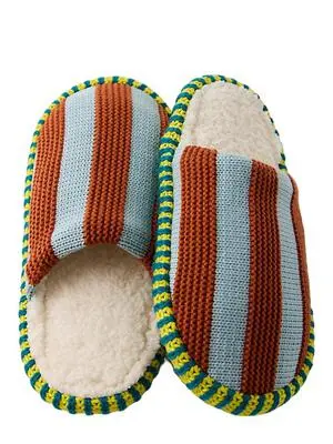 VERLOOP Siesta Slippers - Stone Blue Rust