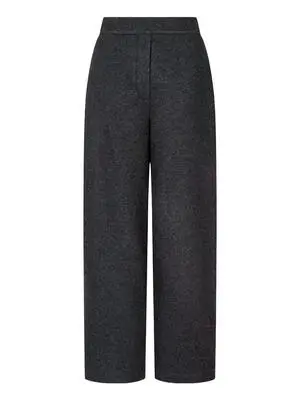 STUDIO TOMBOY Elasticated-waistband Wool Trousers - Grey