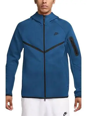 Nike Tech Windrunner Zip Hoodie - Court Blue/black