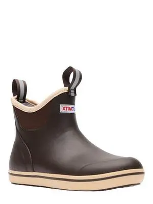 XTRATUF Waterproof Ankle Deck Boots - Brown