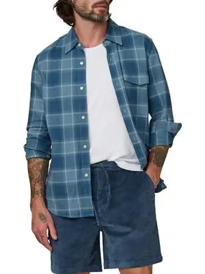 Joe's Jeans The Reynolds Plaid Button-up Shirt - Bluefin Plaid