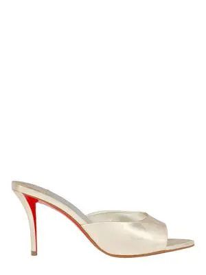 CHRISTIAN LOUBOUTIN Miss Z Laminated Nappa Leather Mules 80 - Gold