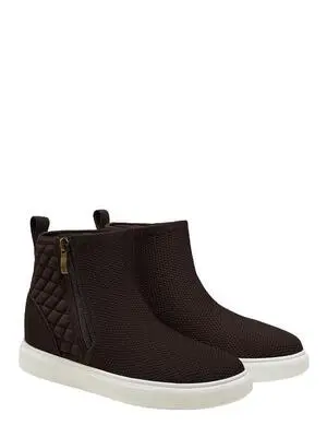 Vivaia Round-toe Wedge Sneakers - Dark Chocolate