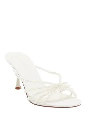 Steve Madden Edna Leather Slide Sandal - Pearl