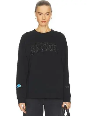 THE WILD COLLECTIVE Detroit Lions Sweatshirt - Black