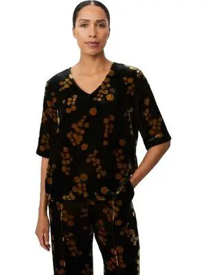 MASAI COPENHAGEN Estela V-neck Short Sleeve Blouse - Rubber