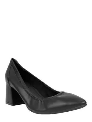Aerosoles Elisea Pointed Toe Pumps Black Faux Leather