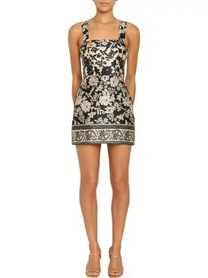 Amanda Uprichard Brianne Brocade Mini Dress - Babylon Print
