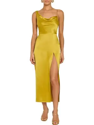 Amanda Uprichard Svetlana Midi Dress - Ochre