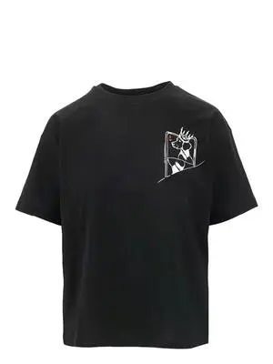 Emporio Armani Graphic Print T-shirt - Black