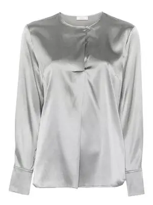 Peserico Long-sleeve Blouse - Grey