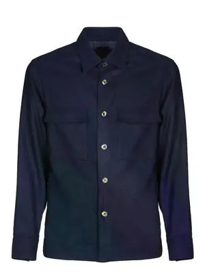 XACUS Flap-pocket Shirt - Blue