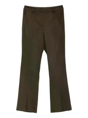 REWIND Button Detail Trousers - Green