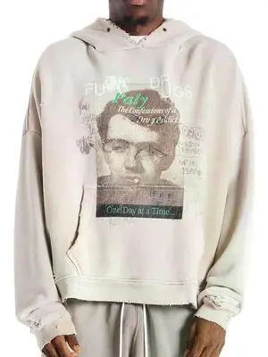 PALY Graphic Print Hoodie - Neutrals