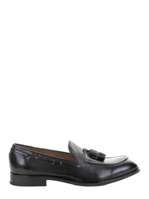 Fratelli Rossetti Tassel-motif Leather Loafers - Black