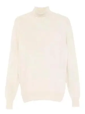 LARDINI Roll-neck Sweater - Neutrals