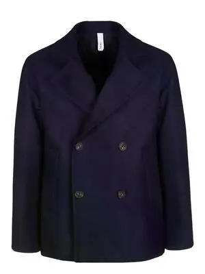 HEVO Double-breasted Coat - Blue