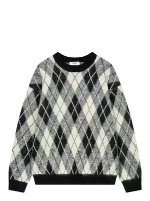 STUDIO TOMBOY Argyle-Pattern Sweater