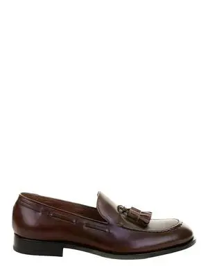 Fratelli Rossetti Tassels-motif Leather Loafers - Brown