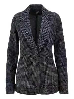 Emporio Armani Prince Of Wales Blazer - Blue