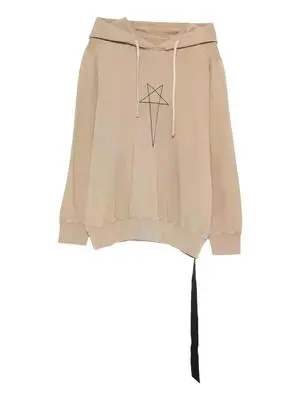 Rick Owens Graphic Hooded Sweatshirt - Brown