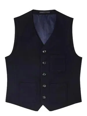 Giorgio Armani Single-breasted Cashmere Waistcoat - Natural