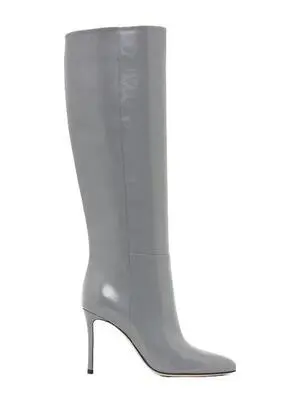 Giorgio Armani Patent Leather High-heeled Boots - Natural