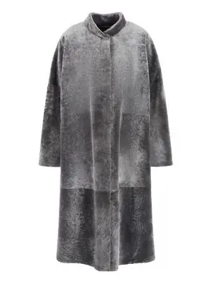 Giorgio Armani Long Shearling Coat - Brown