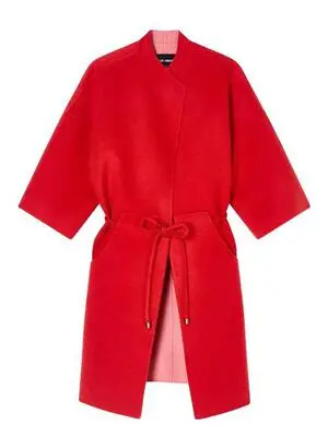 Giorgio Armani Double Wool Coat - Red