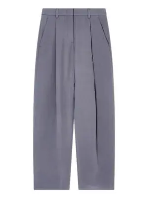 Giorgio Armani Single-pleat Washed Silk Crêpe Trousers - Black / White / Pink / Gray
