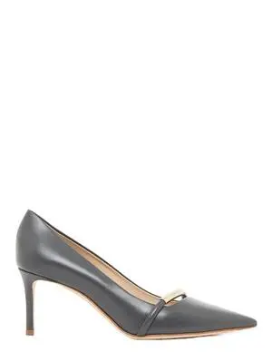 Giorgio Armani Leather Court Shoes - Metallic