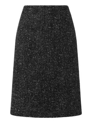 THE ROW Malva Wool Skirt - Gray