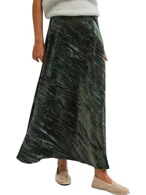 BIANCALANCIA Textured Midi Skirt - Green