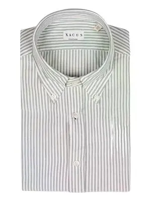 XACUS Striped Buttoned Shirt - White