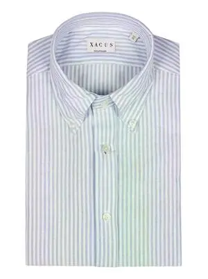 XACUS Buttoned Striped Shirt - Blue