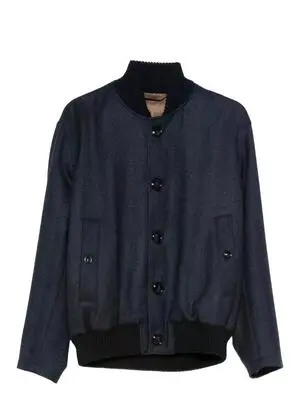 OUTFIT Buttoned Pocket Jacket - Blue