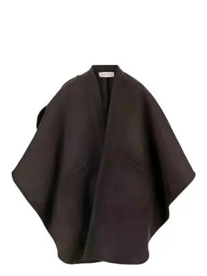NICCOLO PASQUALETTI Ruffled-detailing Cape - Brown