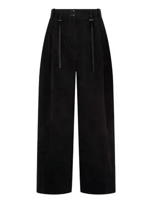 STUDIO TOMBOY Drawstring Corduroy Trousers - Black